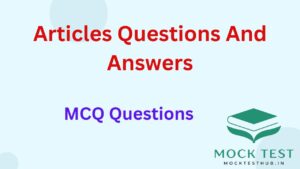 English Grammar Articles pdf and MCQ Question and Answer - Mock Test ...